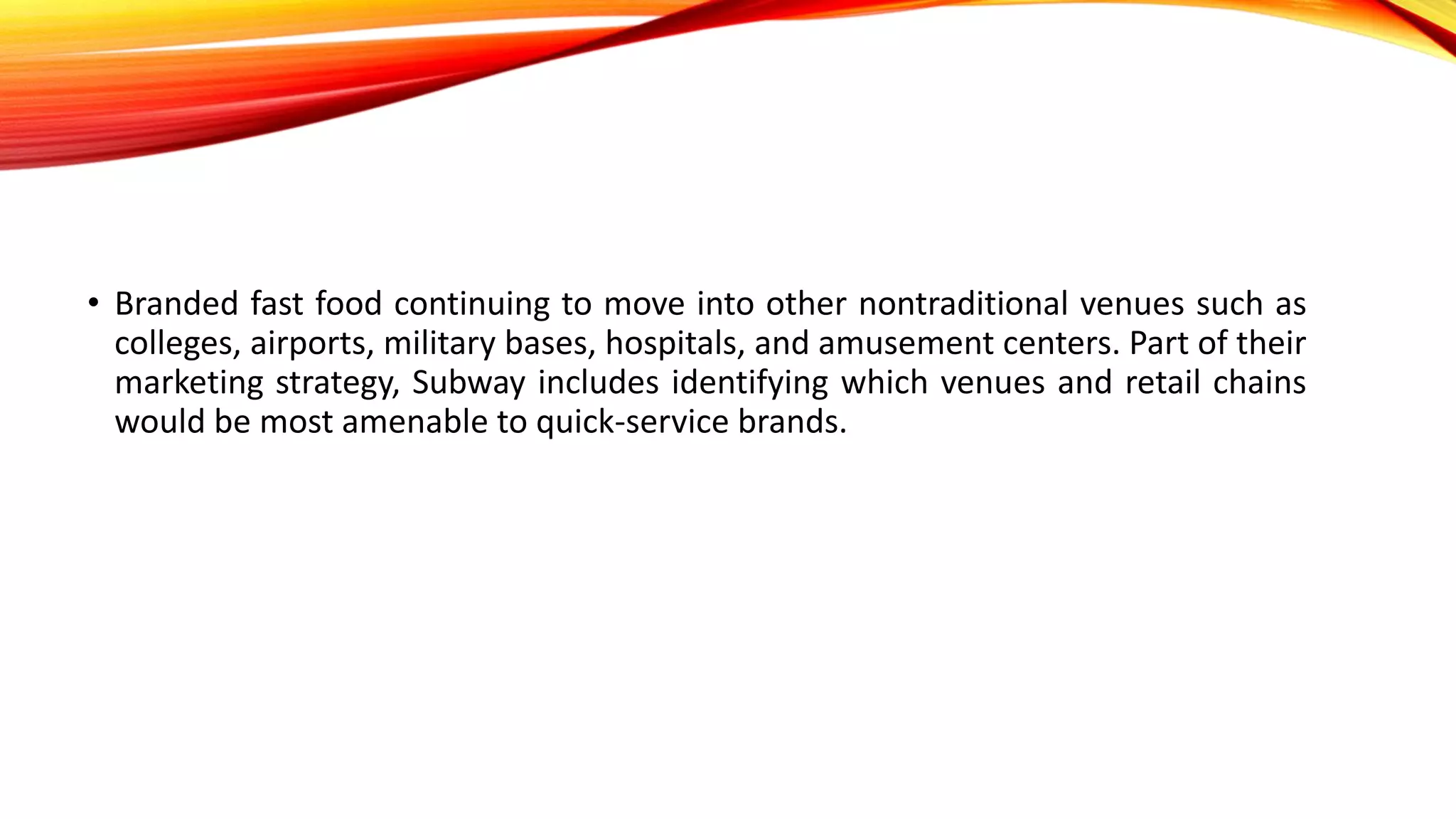 Strategic planning of subway | PPTX