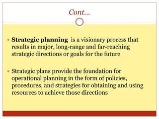 Strategic planning overview | PPT