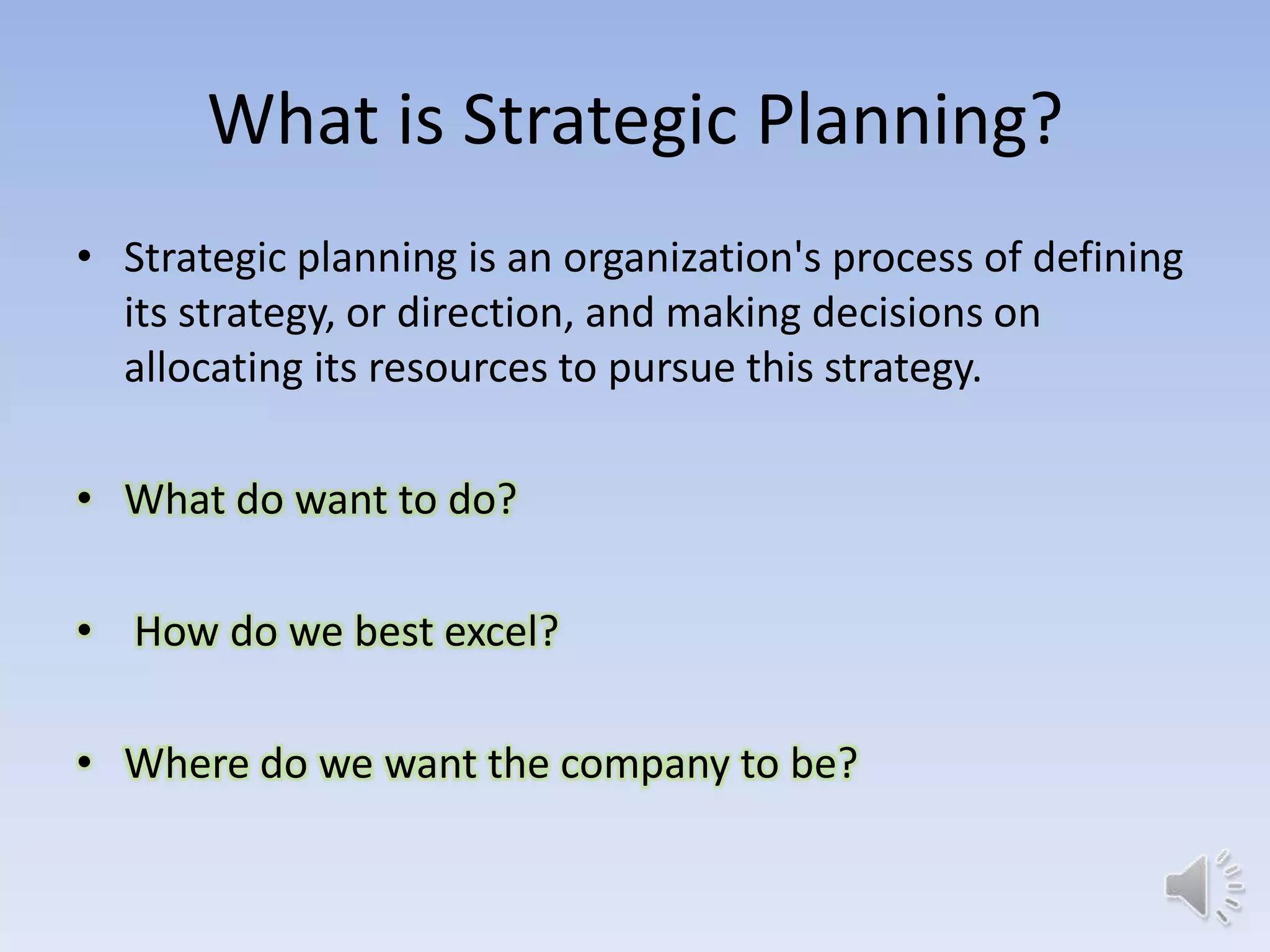 Strategic planning powerpoint | PPTX