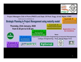 Strategic Planning in project Management using Maturity Model | PPT