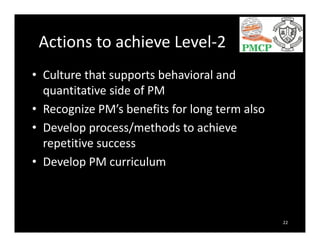 Strategic Planning in project Management using Maturity Model | PPT