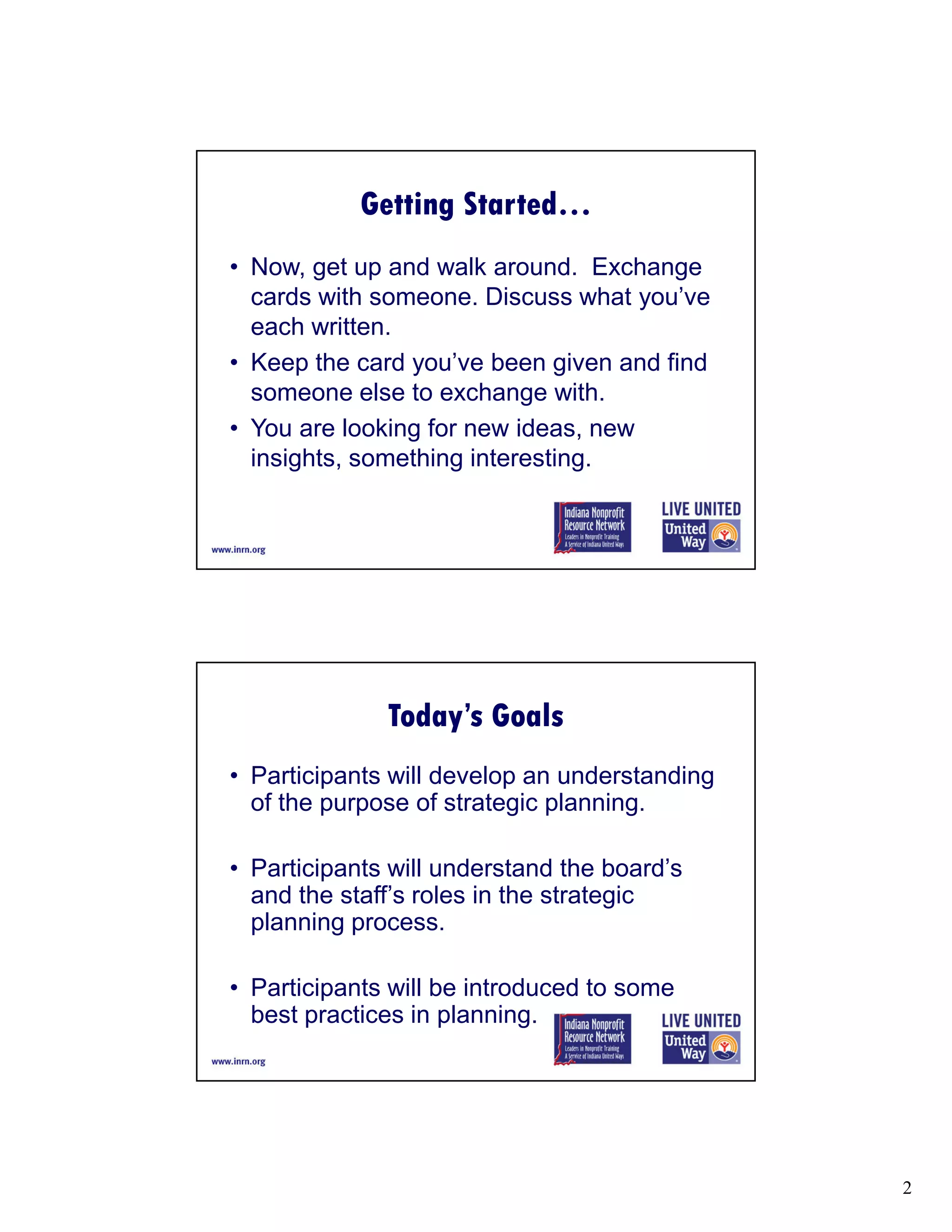 Strategic Planning - Road Maps For The Future | PDF