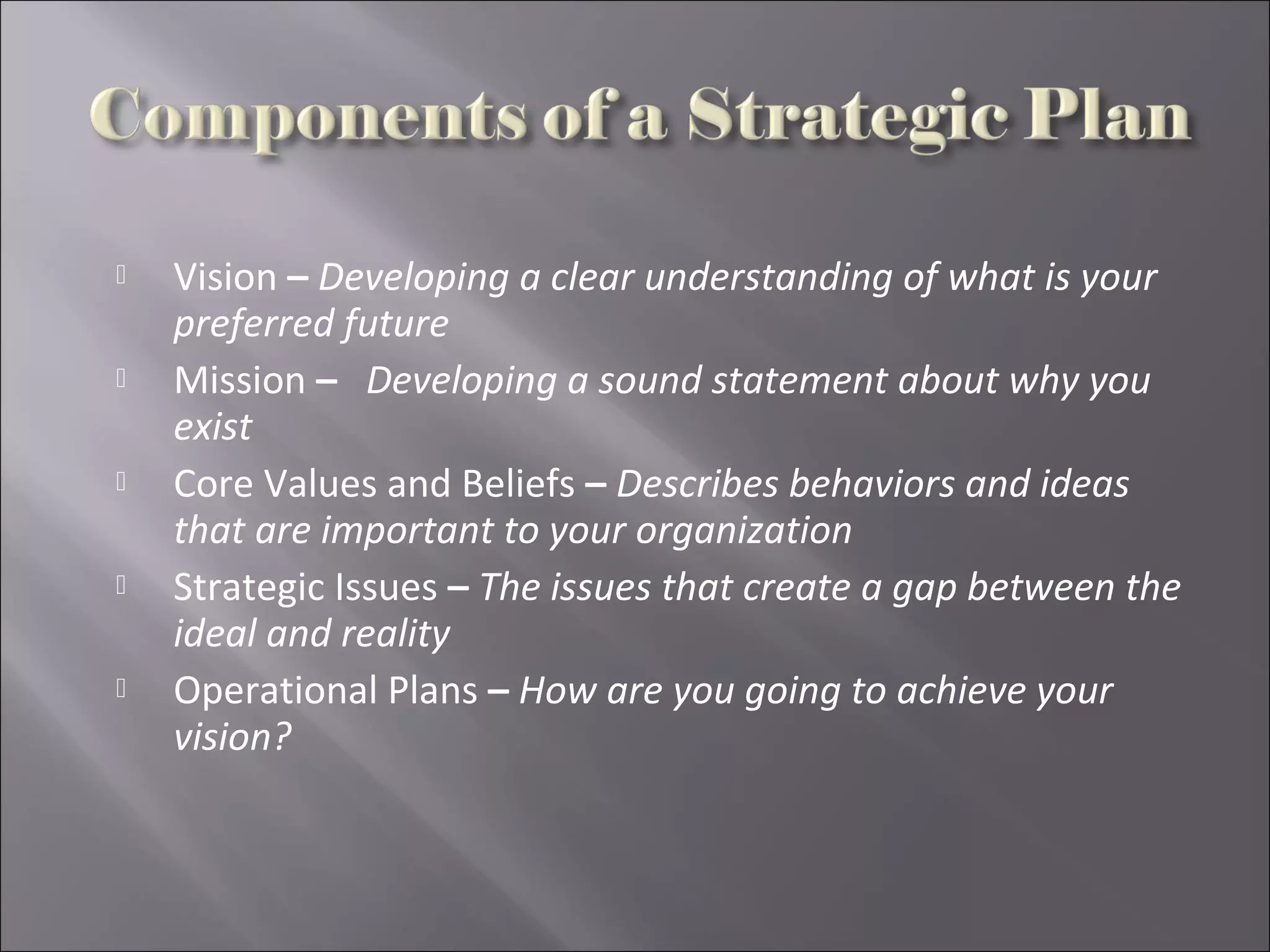 Strategic Planning | PPT
