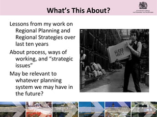 Strategic Spatial Planning WFJan2011 | PPT
