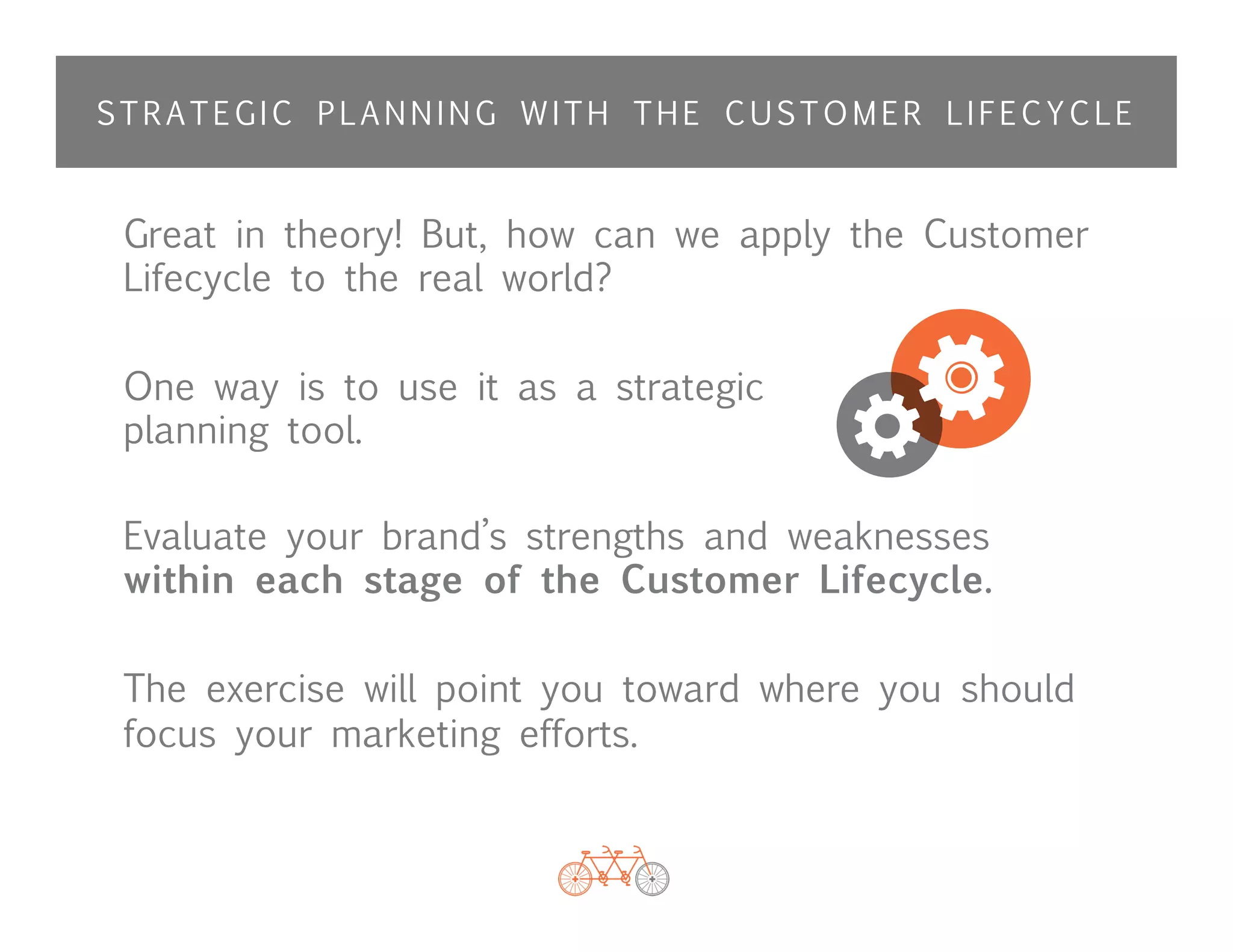 Strategic planning with the Customer Lifecycle (Tandem Marketing + Consulting) | PDF