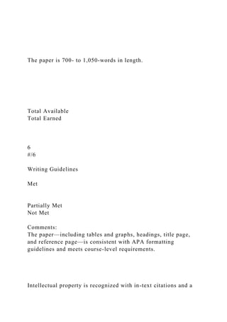Strategic Plan Part 2 SWOT Analysis Paper Grading GuideBUS.docx