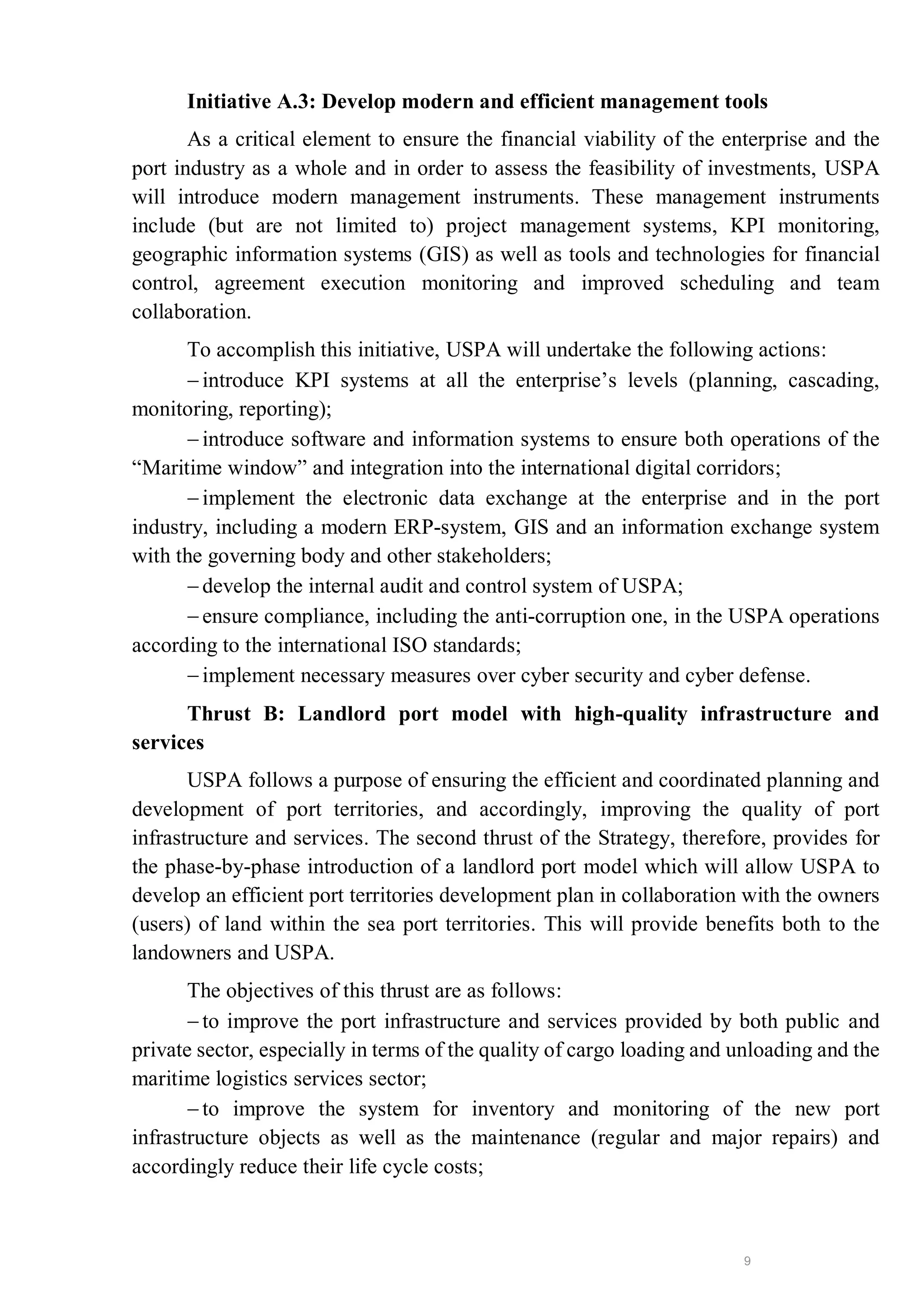 Strategic Development Plan of USPA for 2021-2025 (unofficial translation) | PDF