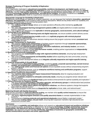 Strategic Positioning of Program Scalability and Replication | PDF
