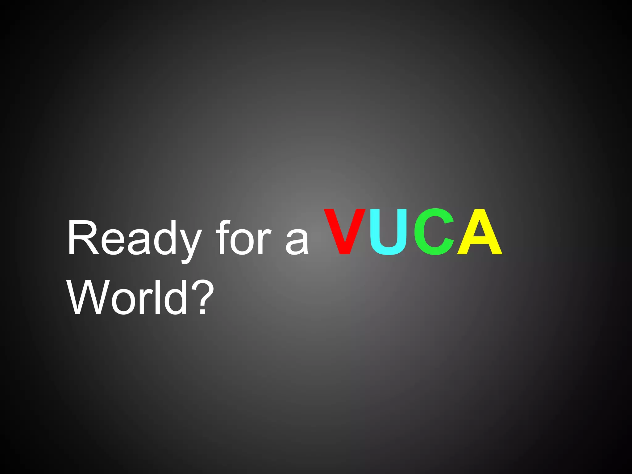 VUCA WORLD | PPTX
