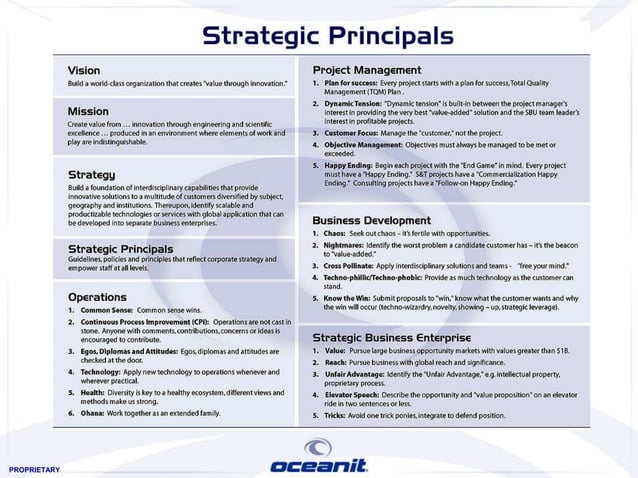 Strategic Principles - VISION | PPSX