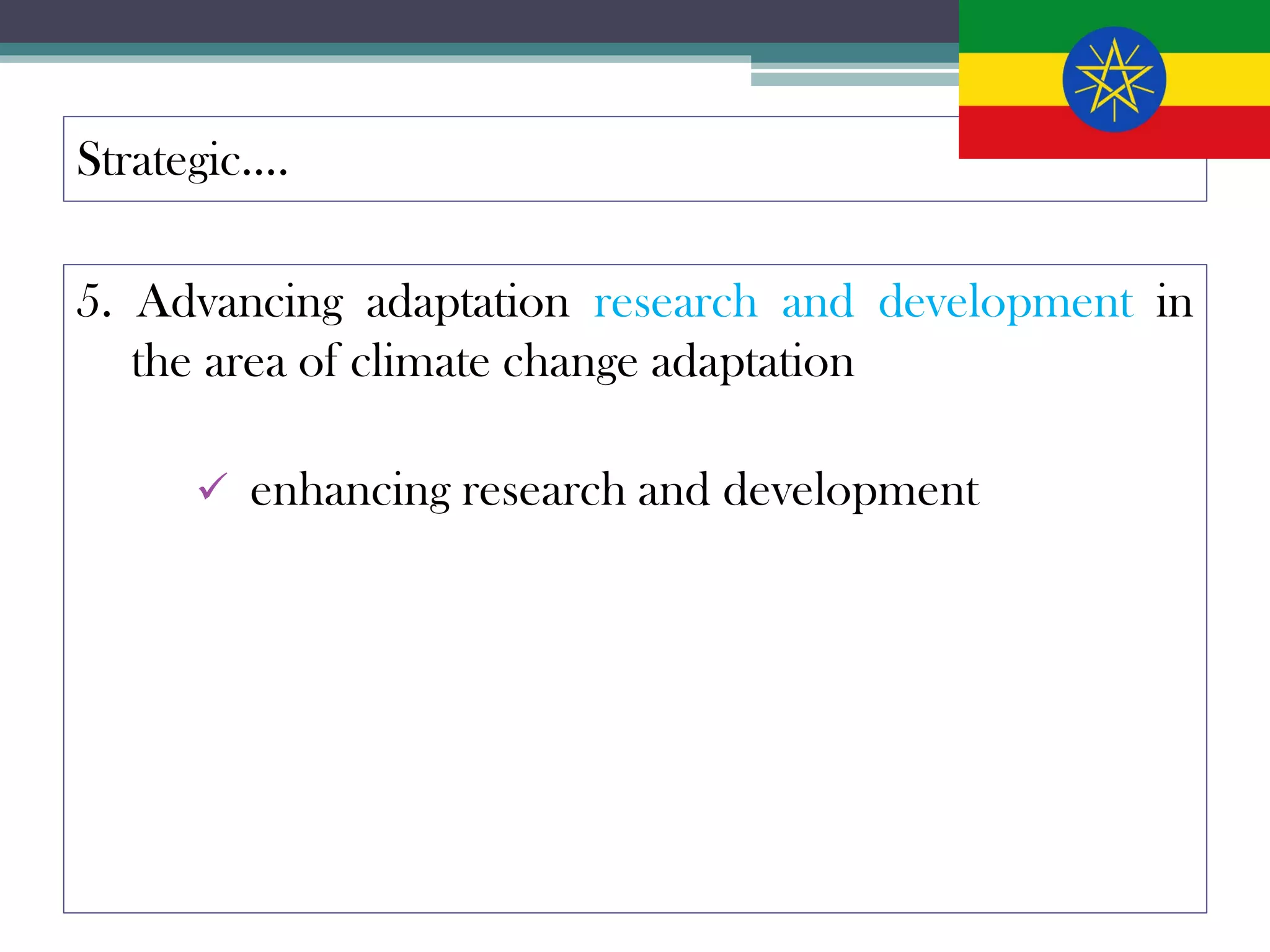 Strategic Priorities of Ethiopia's National Adaptation Plan | PDF