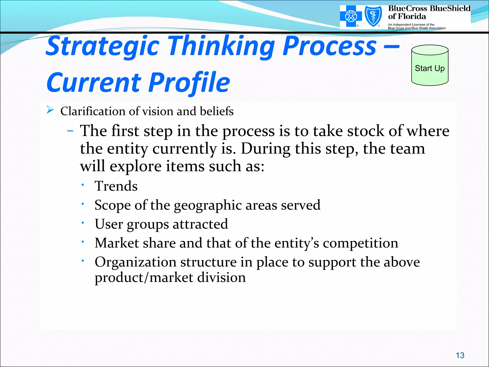 Strategic profile and strategic thinking overview | PPT