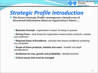 Strategic profile and strategic thinking overview | PPT