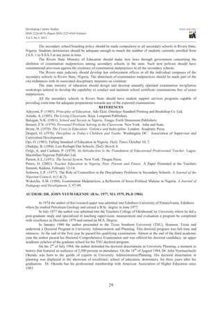 Strategic program development and examination malpractices | PDF