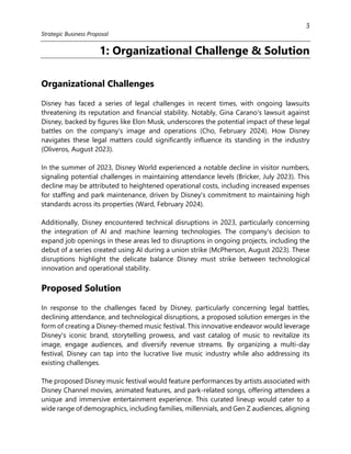Strategic Business Proposal for Walt Disney | PDF