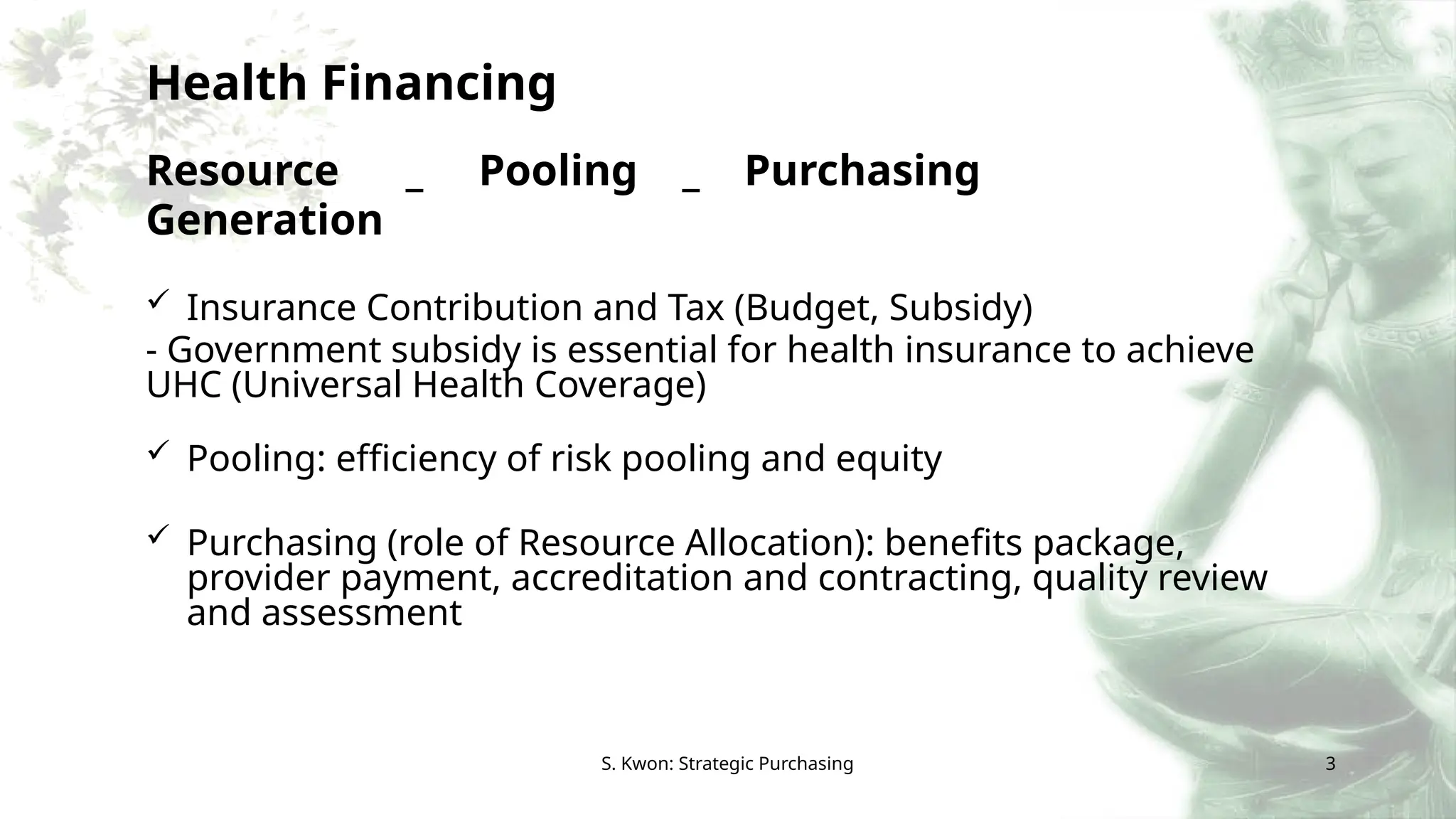 Strategic health purchasing training material | PPTX