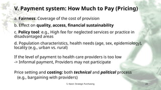 Strategic health purchasing training material | PPTX