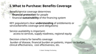 Strategic health purchasing training material | PPTX