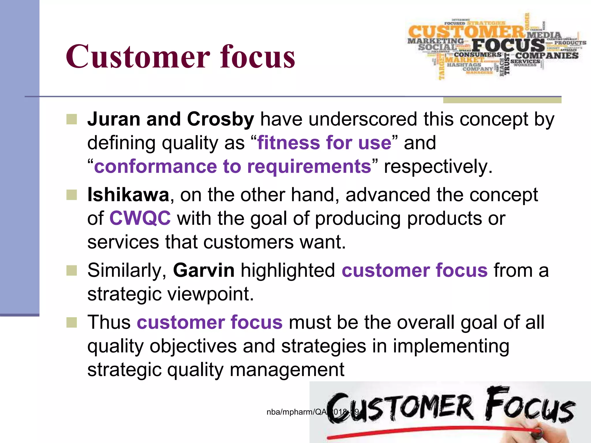 Strategic quality management | PPTX