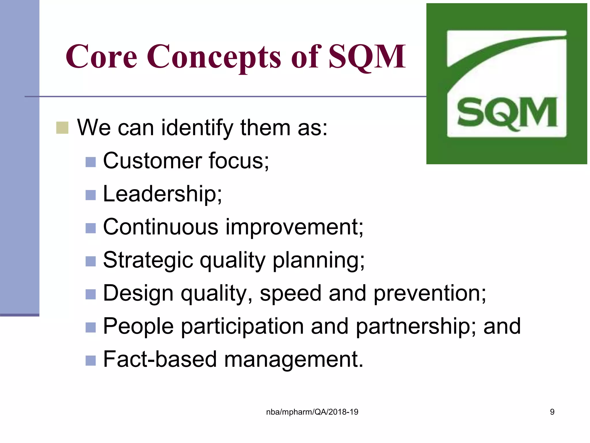 Strategic quality management | PPTX