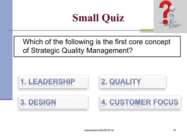 Strategic quality management | PPTX