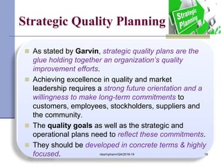 Strategic quality management | PPTX