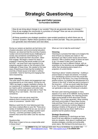 Strategic questioning | PDF