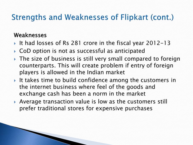 Strategic recommendations for flipkart | PPTX | Web Development | Internet