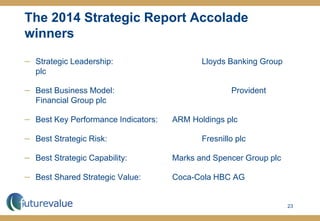 Evolution of the annual report: Strategic Report Accolades | PPTX