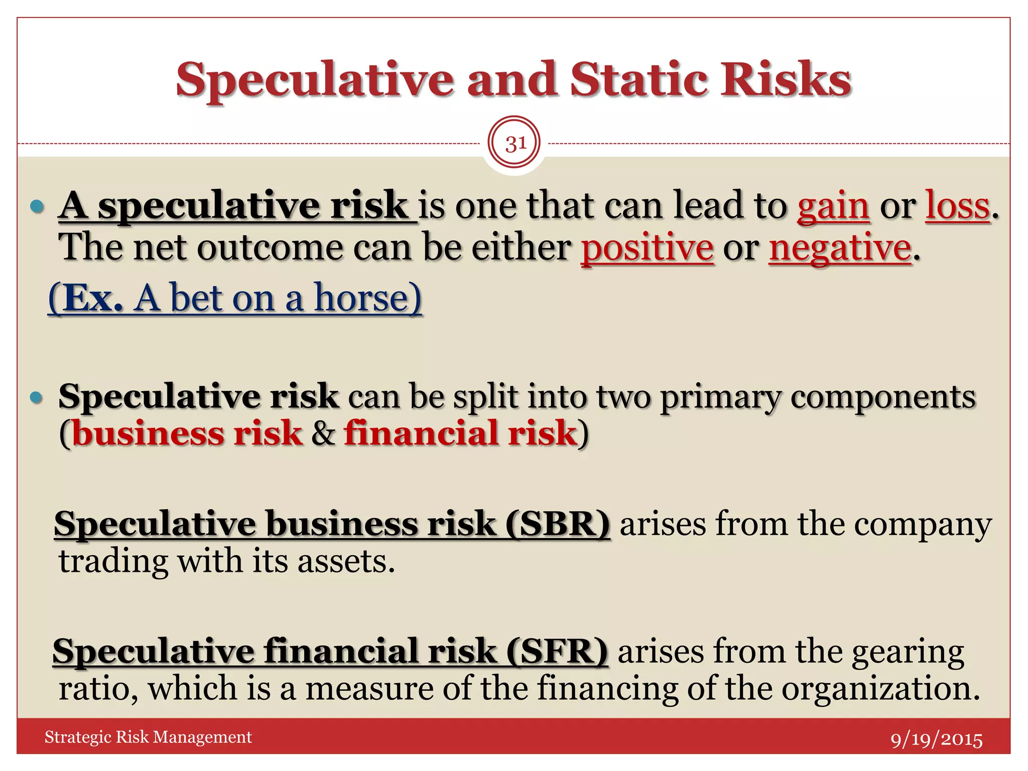 Strategic risk management | PPTX