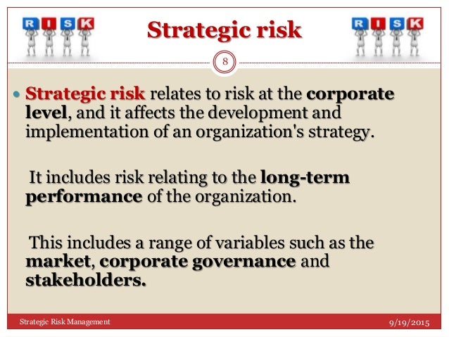 Strategic risk management