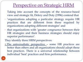 Strategic Role of HR | PPT