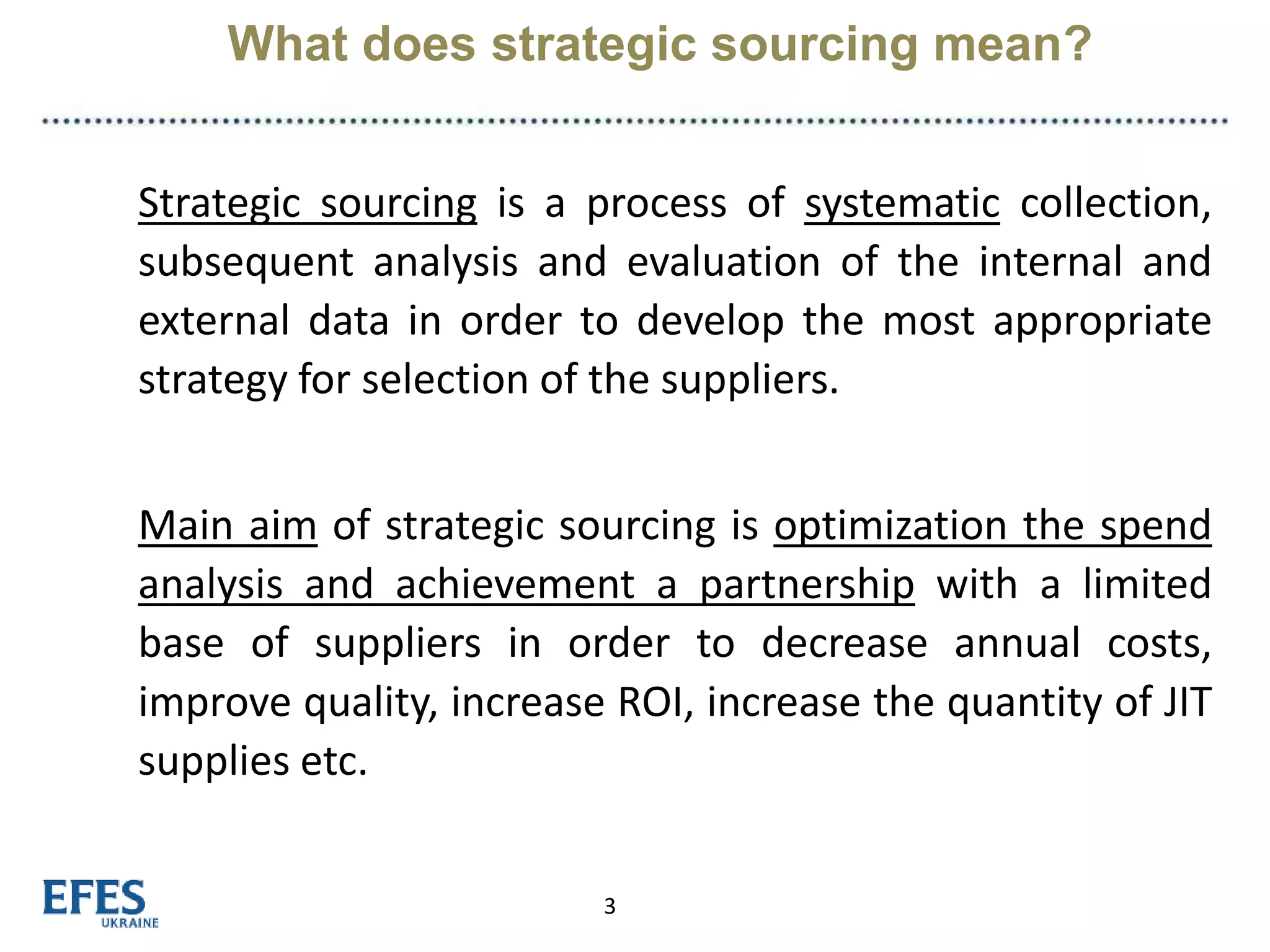 Strategic sourcing | PPTX