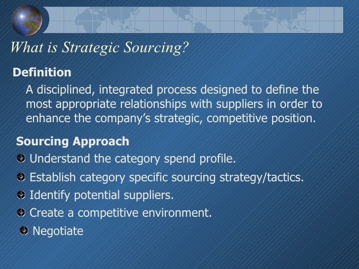 Strategic Sourcing 2012