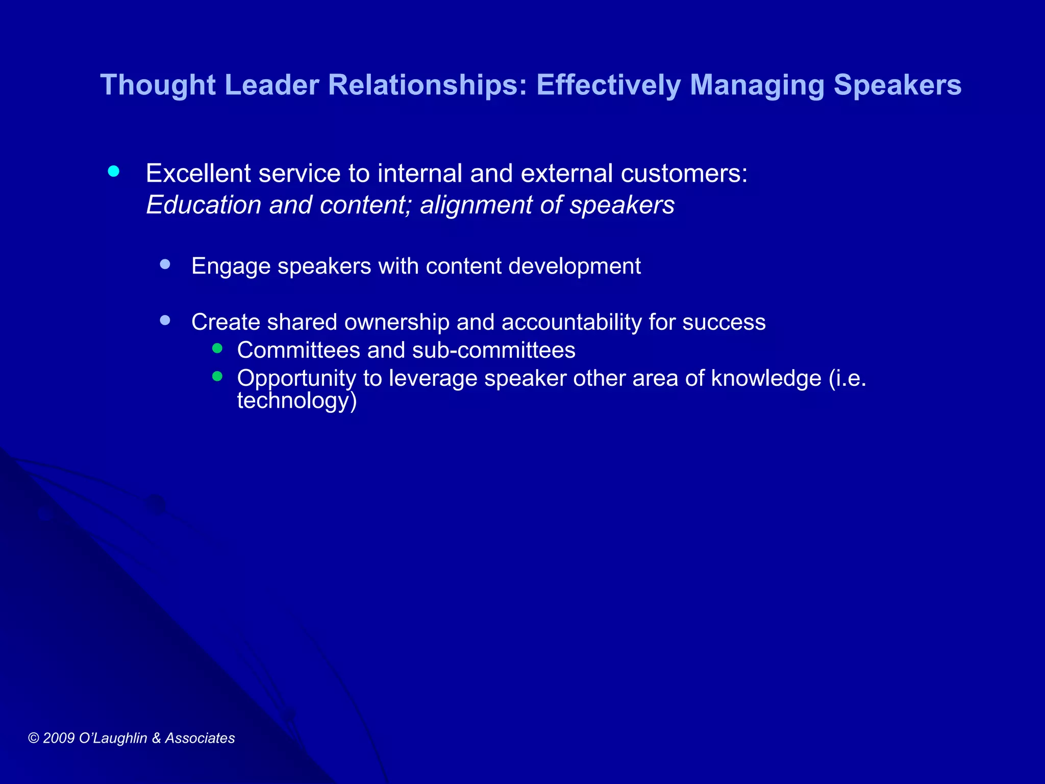 Strategic Spkr Mgmt 2 20 09 | PPT