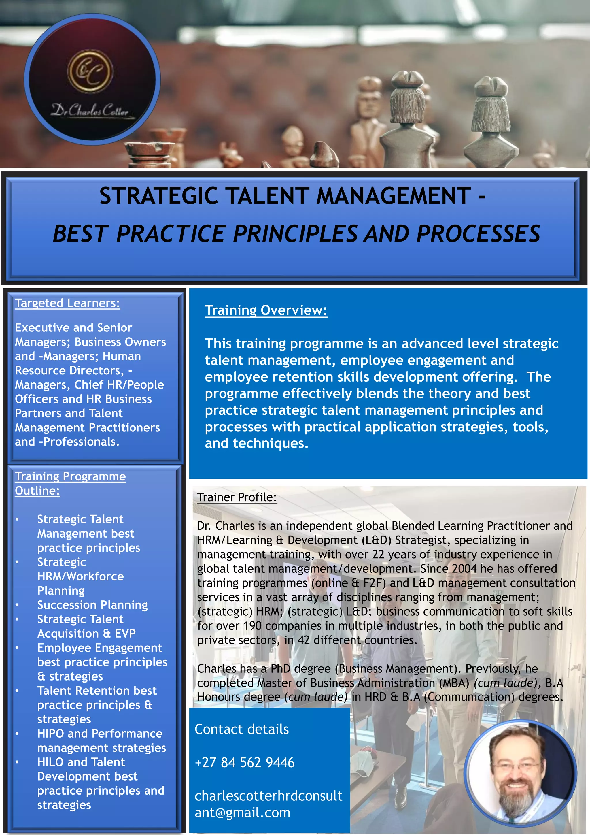 STRATEGIC TALENT MANAGEMENT_Facilitated by Dr Charles Cotter_Training Brochure.pdf