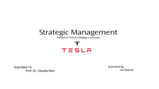 Analysis of TESLA’s Strategy in Germany | PPT