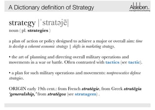 Strategic thinking | PDF