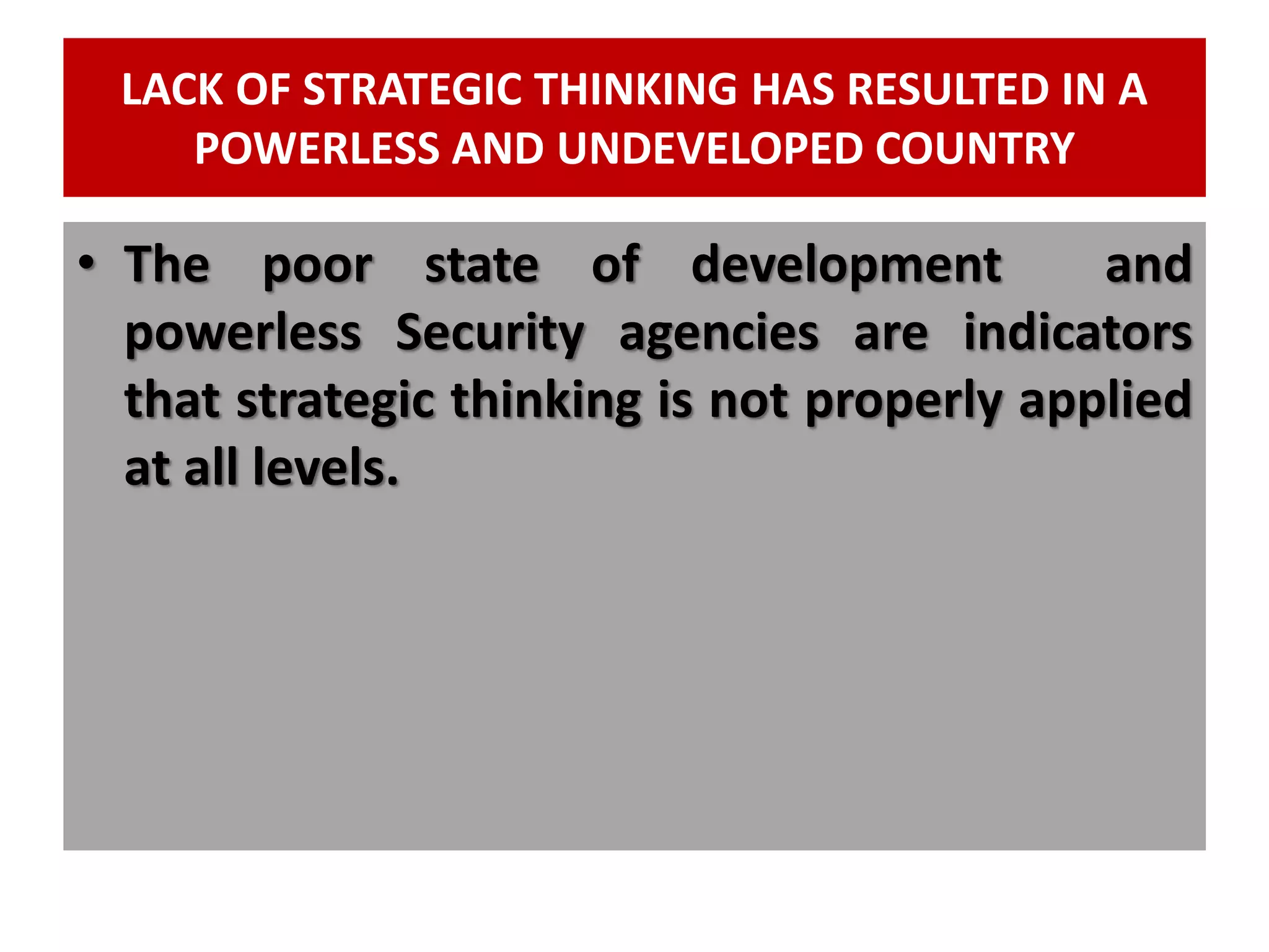 STRATEGIC THINKING: THE CHALLENGES AND IMPROVEMENT SKILLS | PPTX