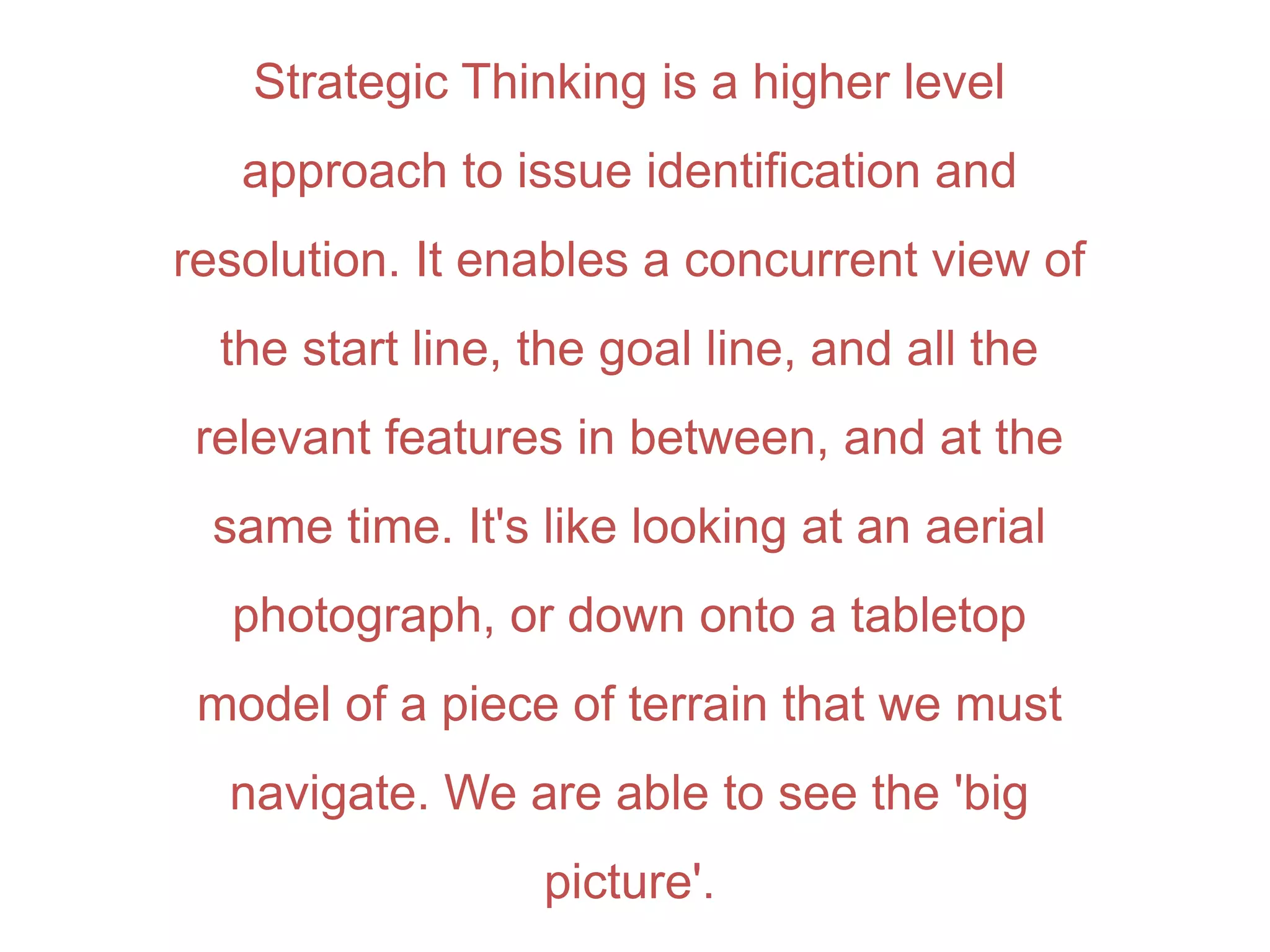 Strategic thinking | PPTX