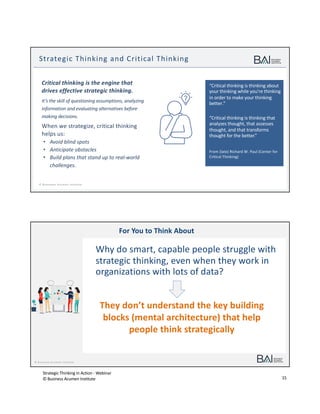 Strategic Thinking in Action: A conversation with Steven Haines | PDF