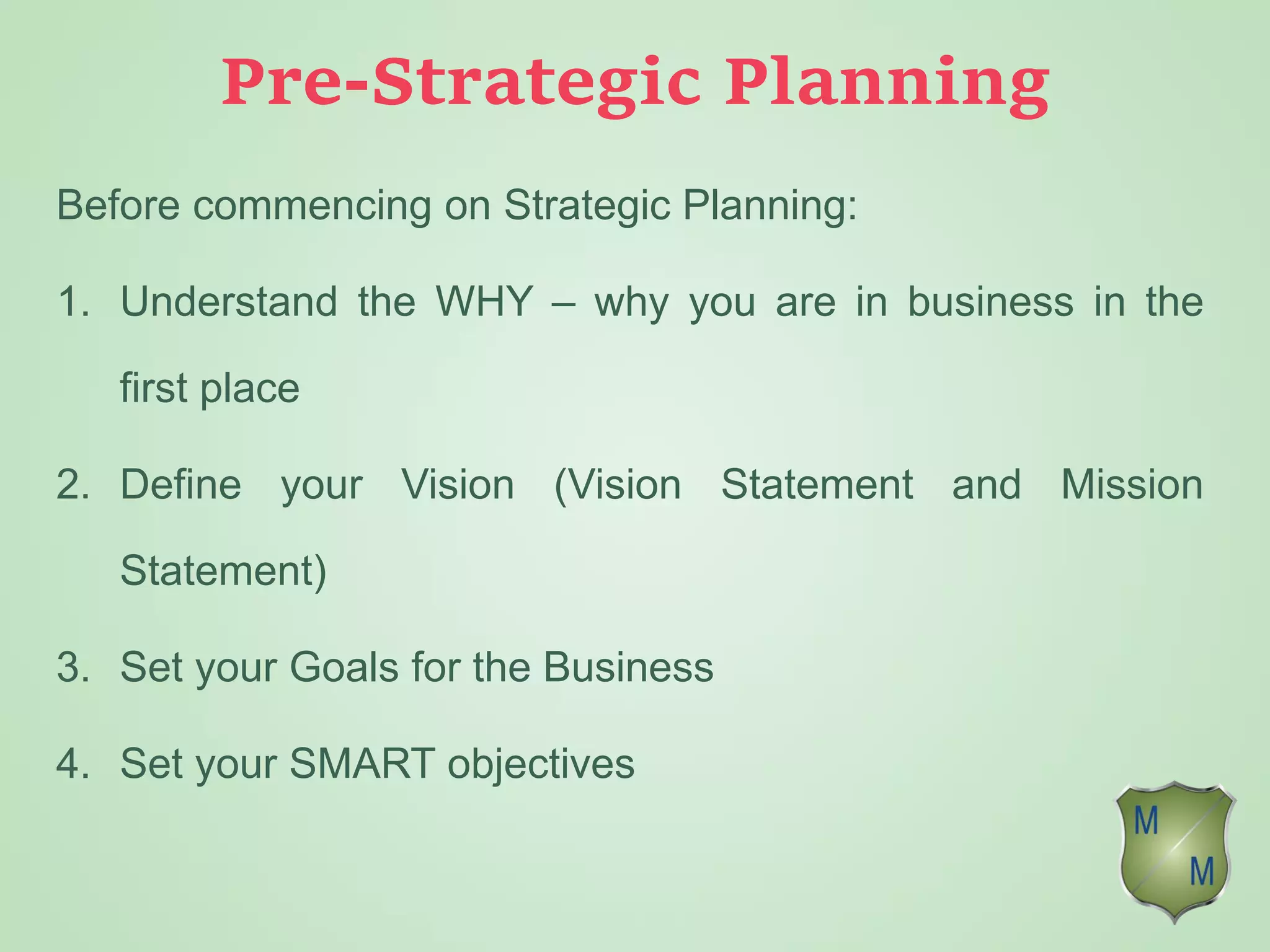 Strategic Thinking & Planning | PDF
