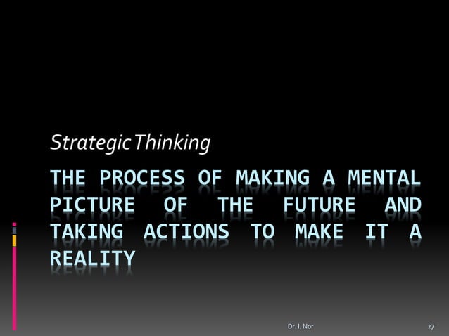Strategic thinking (slides) | PPTX