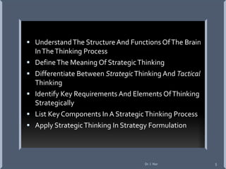 Strategic thinking (slides) | PPTX