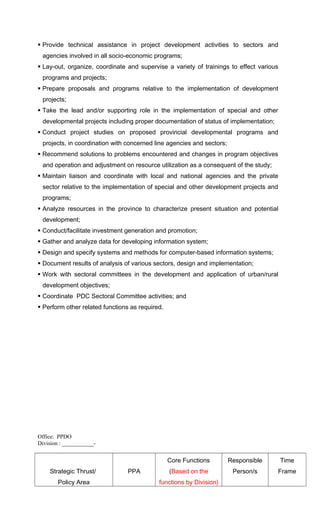 Strategic thrust form | DOC