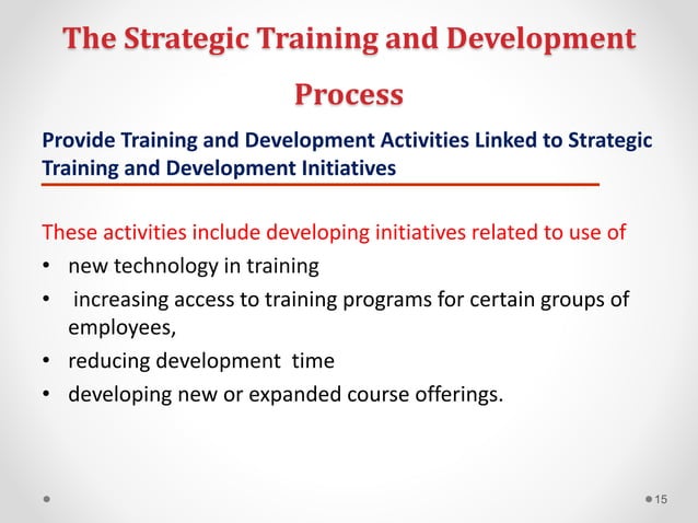 Strategic training | PPT