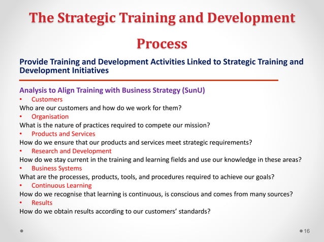 Strategic training | PPT