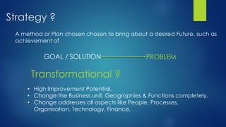 Strategic transformation | PPTX | Business Administration | Business