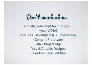 Strategic User Experience (ConfabUK 2013) | PPT