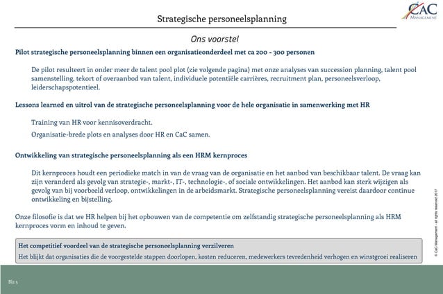 Strategic workforce planning - Strategische personeelsplanning | PDF ...